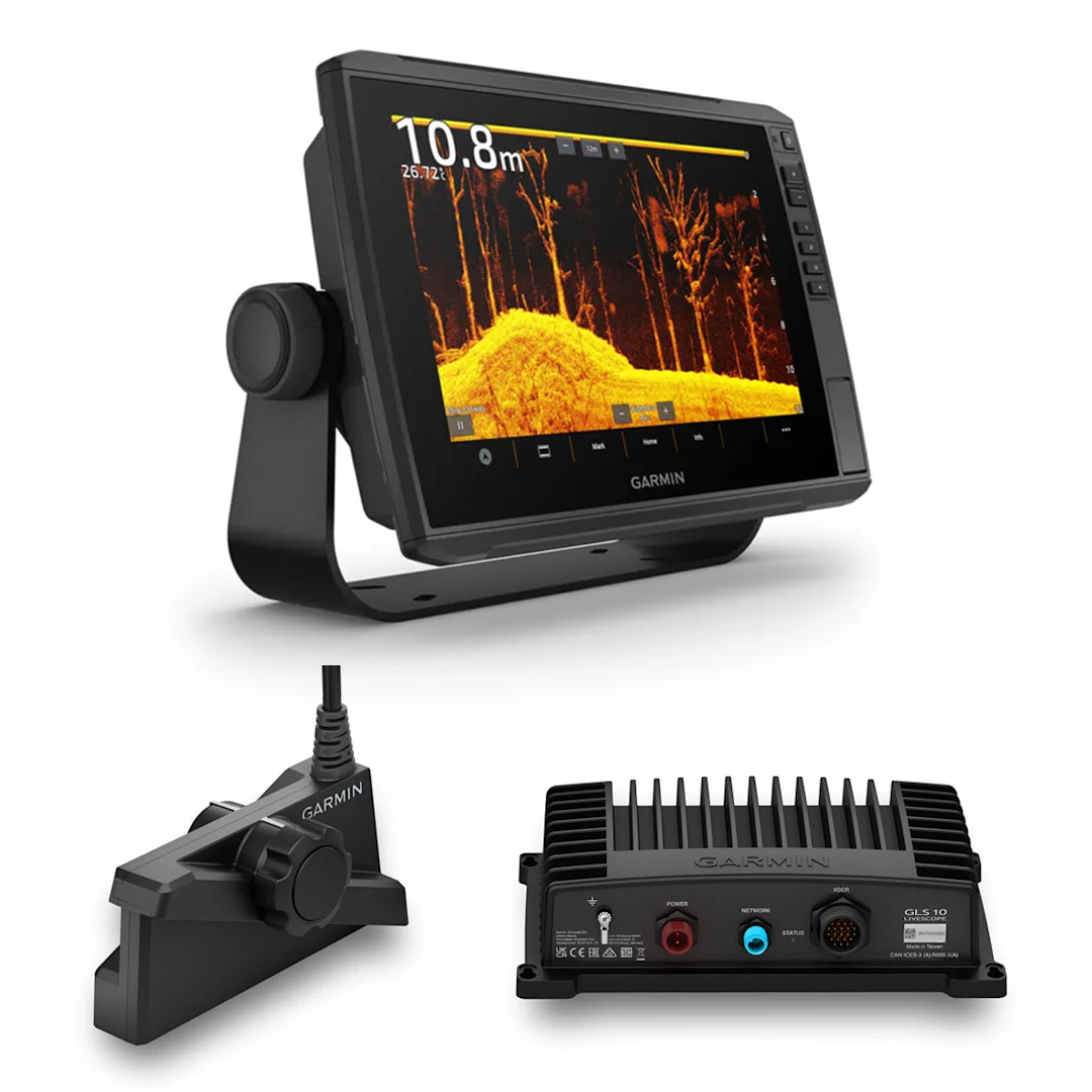 Garmin Livescope 10" Ice Bundle with Clam Shuttle and Pole – All Things ...