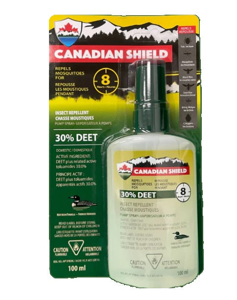 Canadian Shield 30% DEET Insect Repellent Pump Spray 100ml – All Things ...