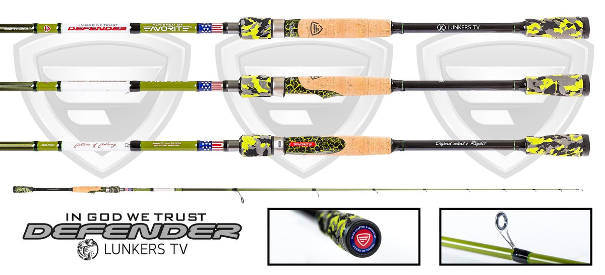 LUNKERS DEFENDER EDITION SPINNING ROD (limited edition) – All Things ...